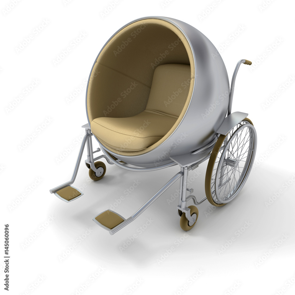 Modern stylish wheelchair Stock Illustration | Adobe Stock