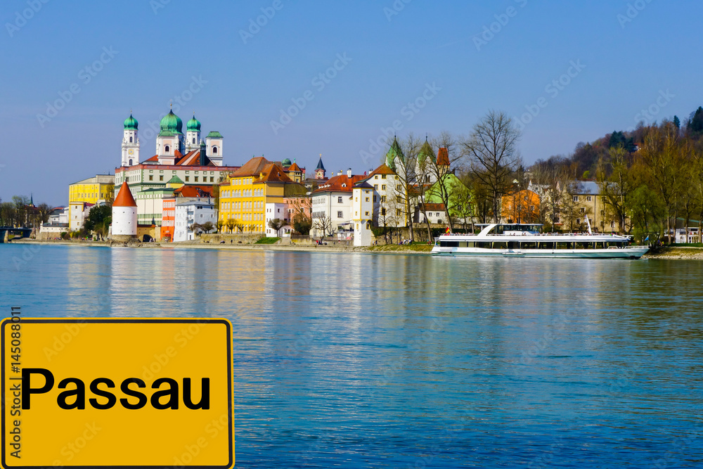Ortsschild Passau Stock Photo | Adobe Stock