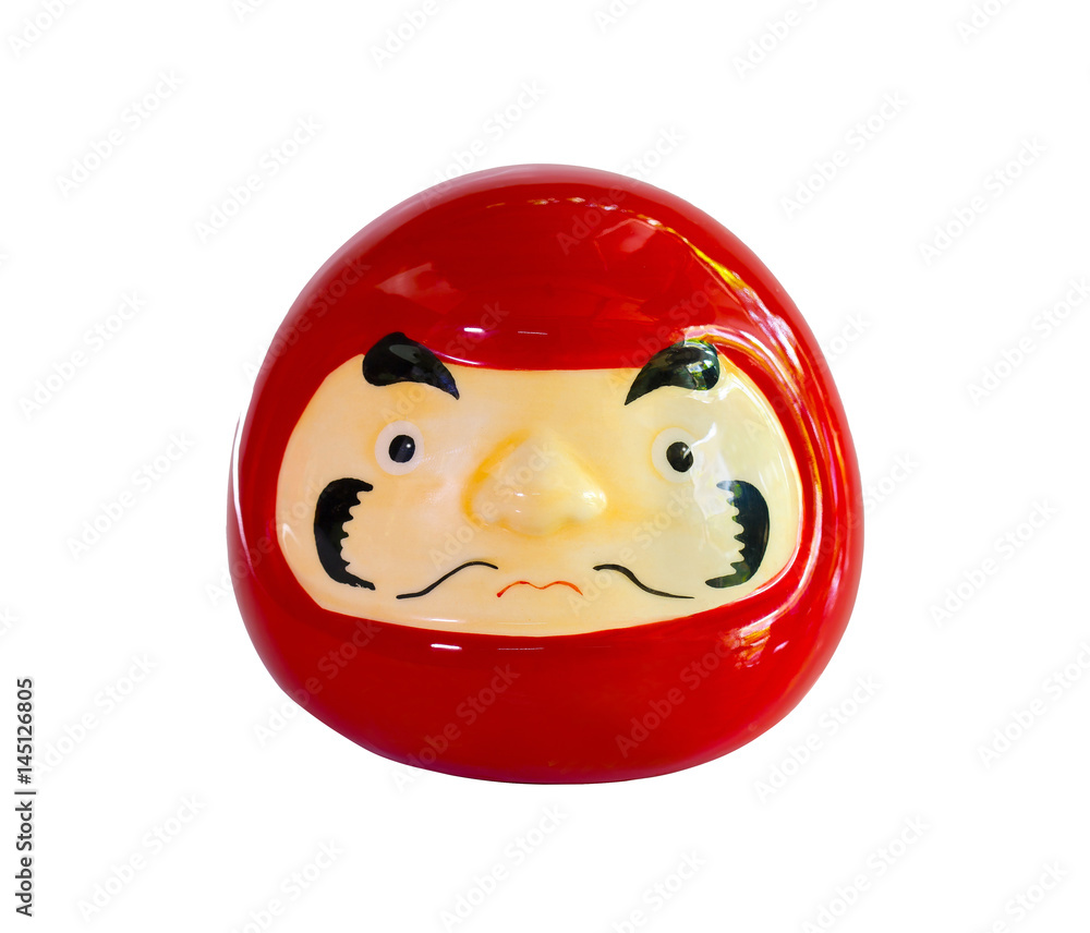 Daruma lucky doll Good luck new year of japanese isolated on white ...