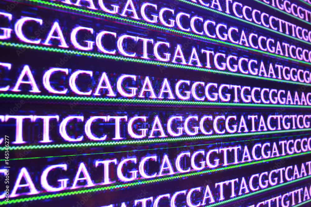 Sequence DNA. Stock Photo | Adobe Stock