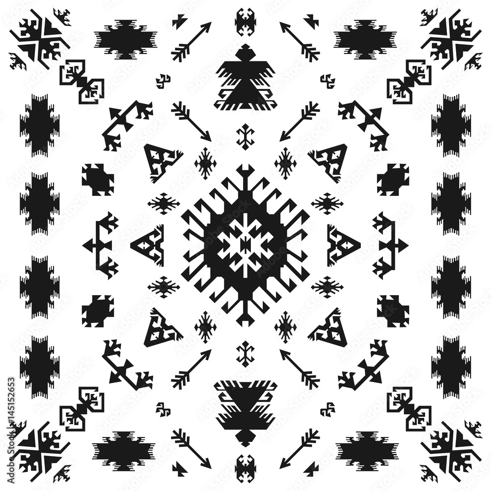 American Indian Pattern Vector
