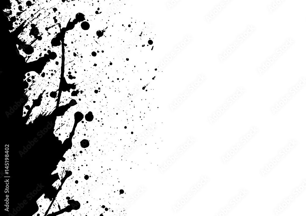 Black Ink Splatter Wallpaper