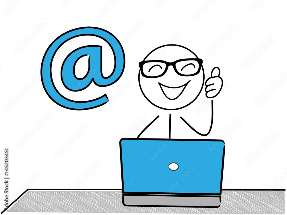 Email schreiben Stock-Vektorgrafik | Adobe Stock
