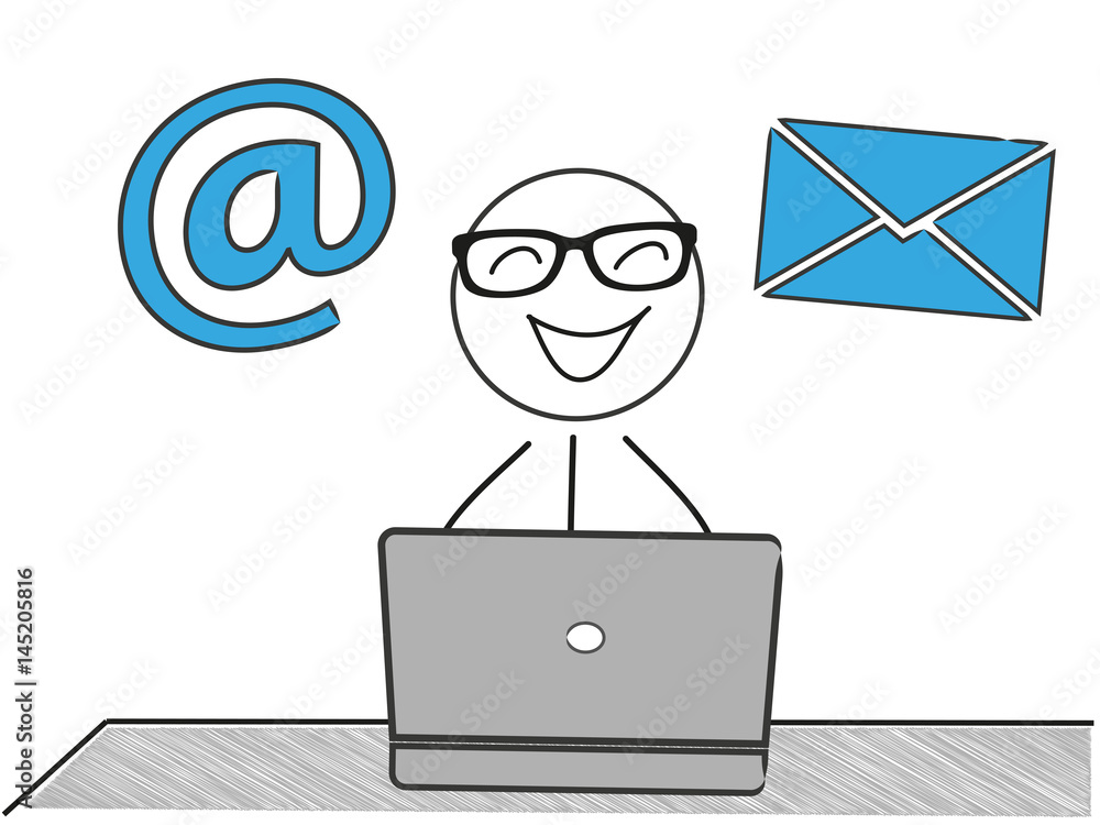 Kontakt Email Stock Vector | Adobe Stock