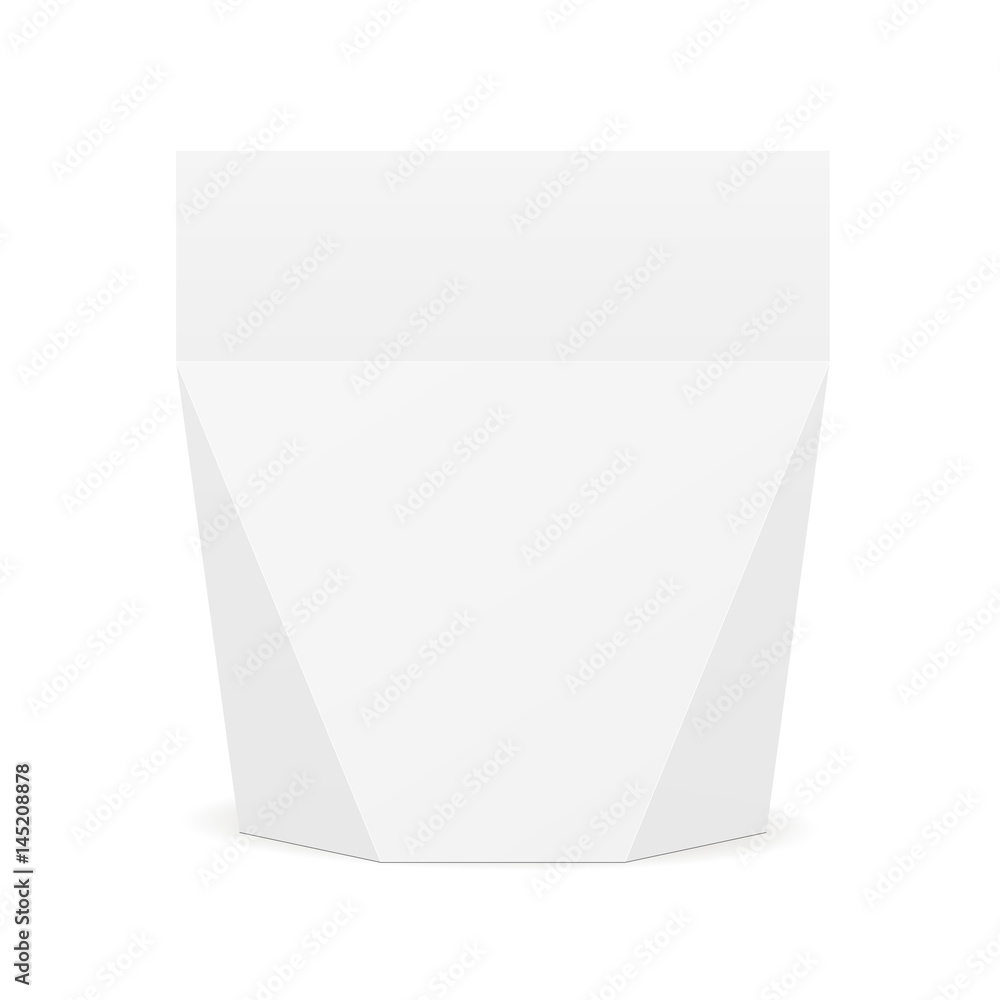 Triangular cardboard carry box isolated on white background. Packaging ...