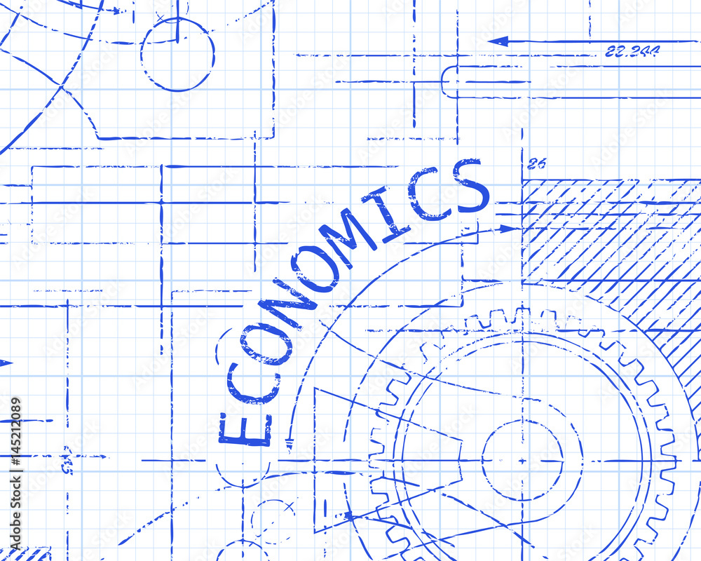 Economics Graph Paper Machine Stock Vector | Adobe Stock