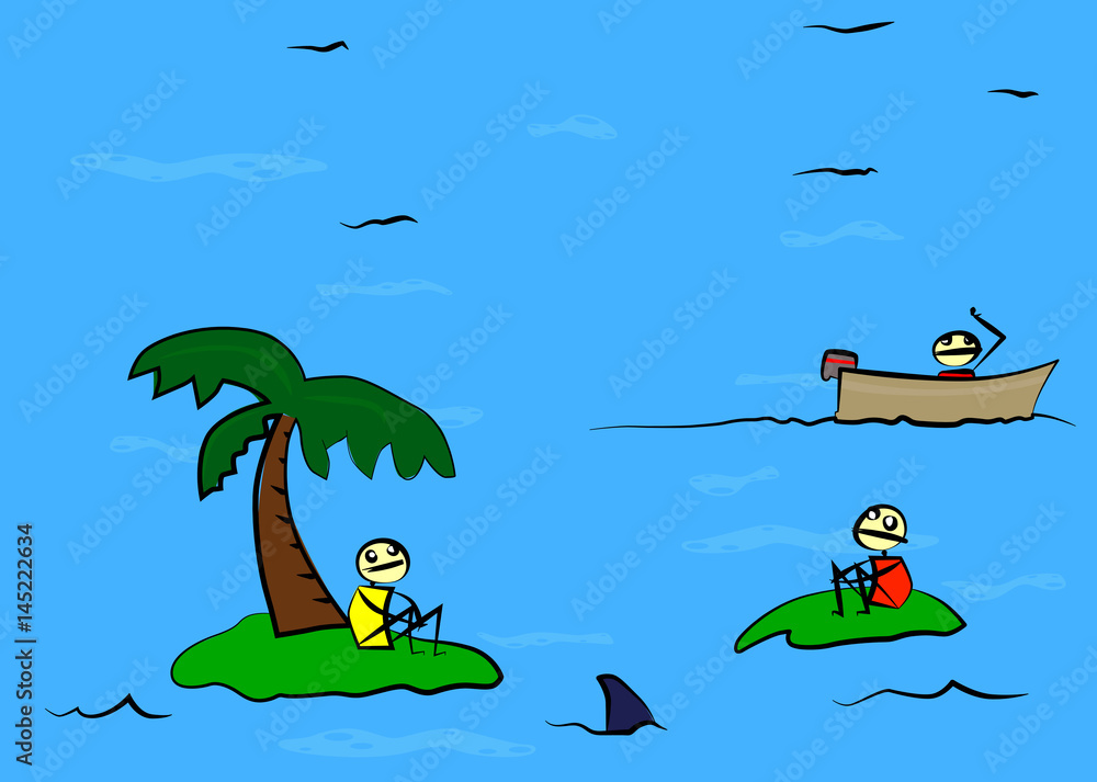 Stranded Island Clipart