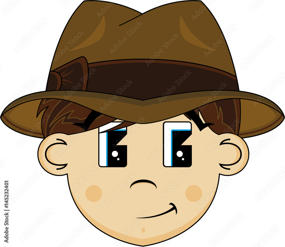 Cartoon Explorer Stock Vector | Adobe Stock