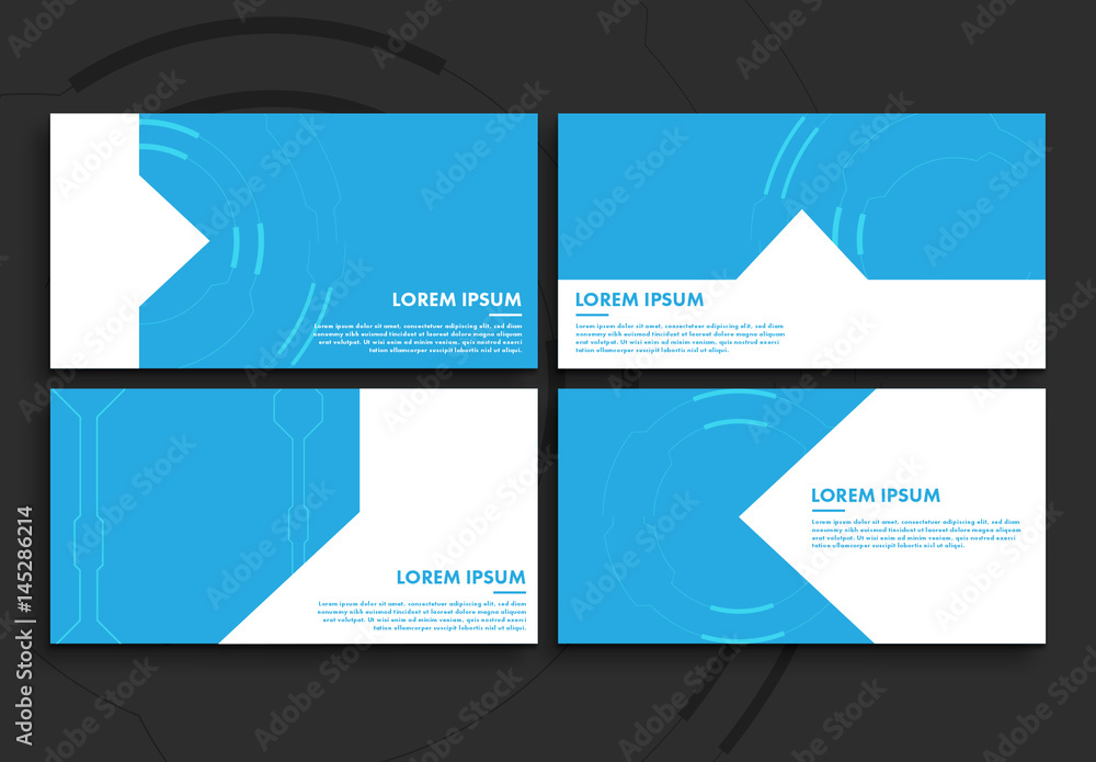 Four Futuristic Social Media Post Templates 1 Stock Template | Adobe Stock