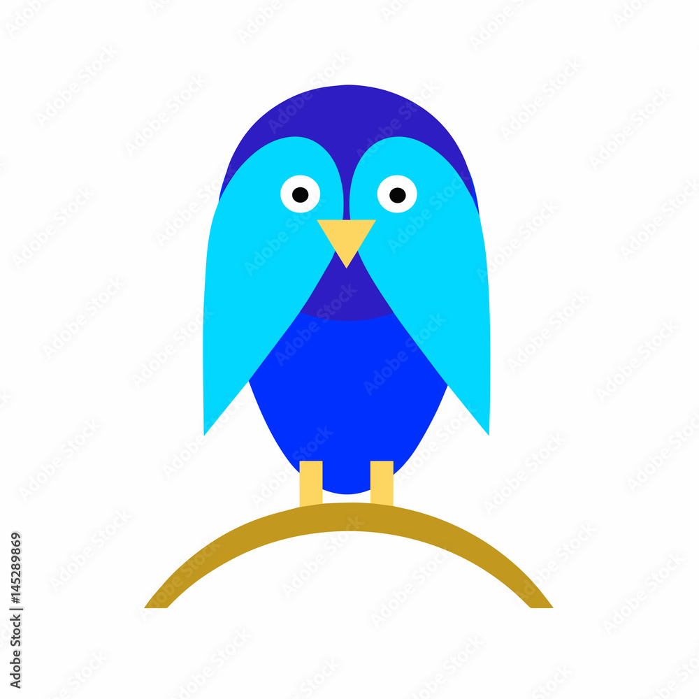 blue bird vector Stock Vector | Adobe Stock