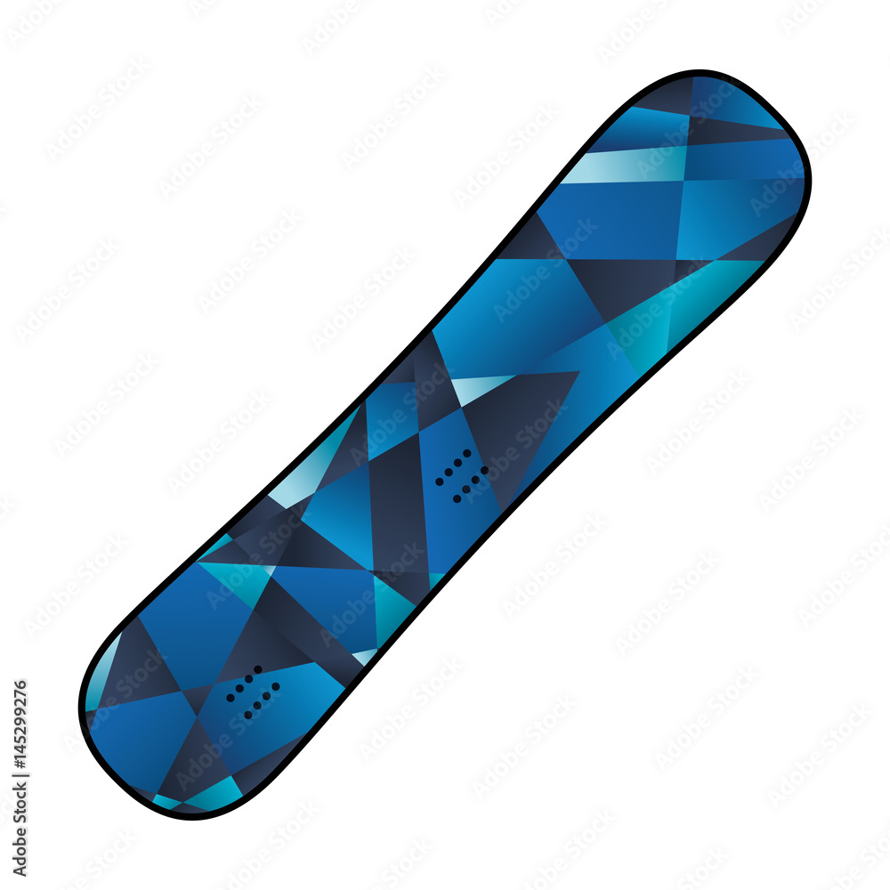 Snowboard sport equipment icon vector illustration graphic design Stock ...