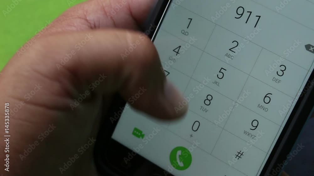 Dialing 911 Emergency Phone Call Stock Video | Adobe Stock