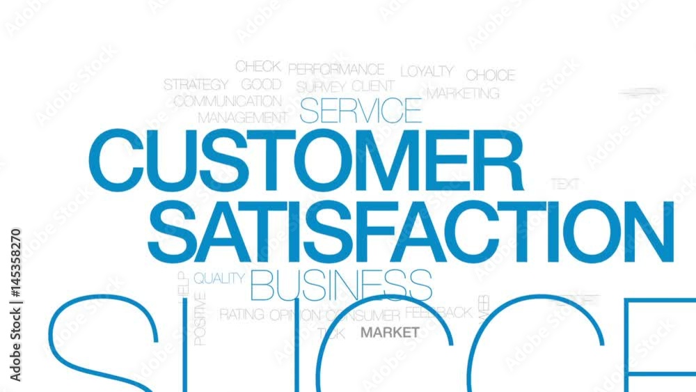 Stockvideon Customer satisfaction animated word cloud, text design ...