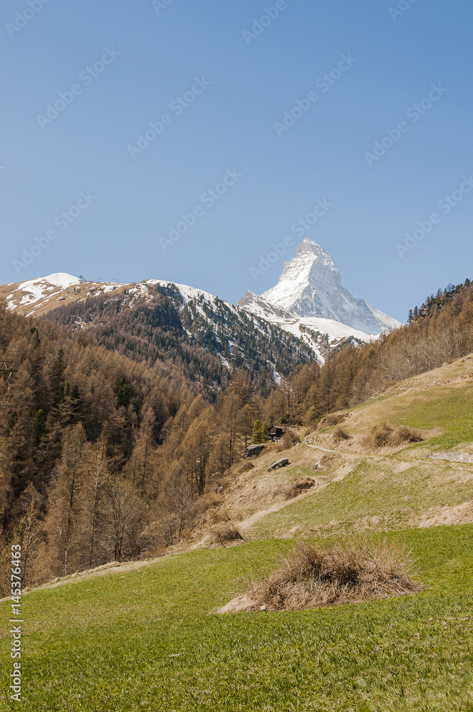 Zermatt, Dorf, Alpen, Schweizer Berge, Furi, Zmutt, Blatten, Matterhorn ...