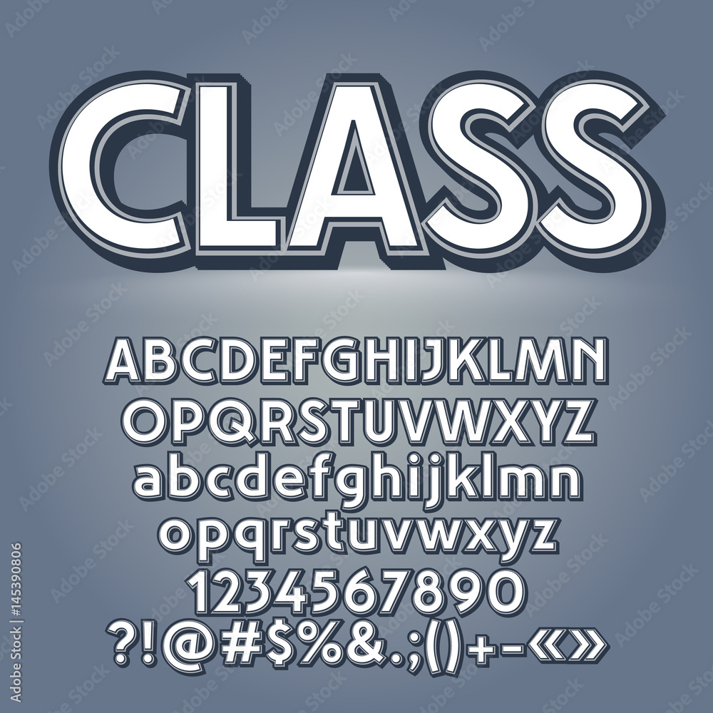 Vector old fashioned letters, numbers and symbols. Contains graphic ...