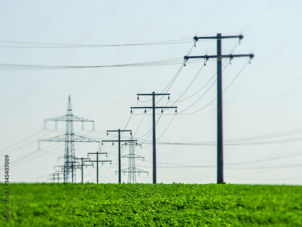 Strommasten Stock Photo | Adobe Stock