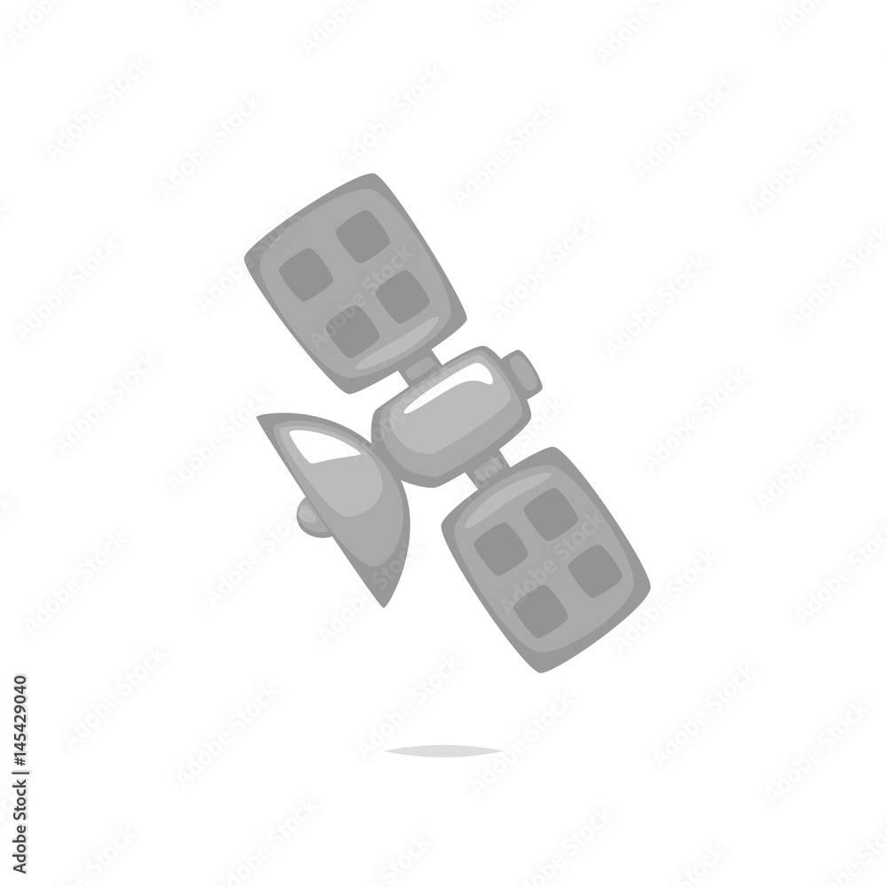 Cartoon satellite vector isolated Stock Vector | Adobe Stock
