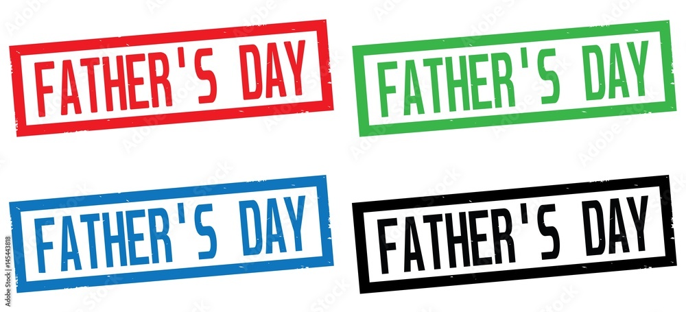 FATHER'S DAY text, on rectangle border stamp sign. Stock Illustration ...