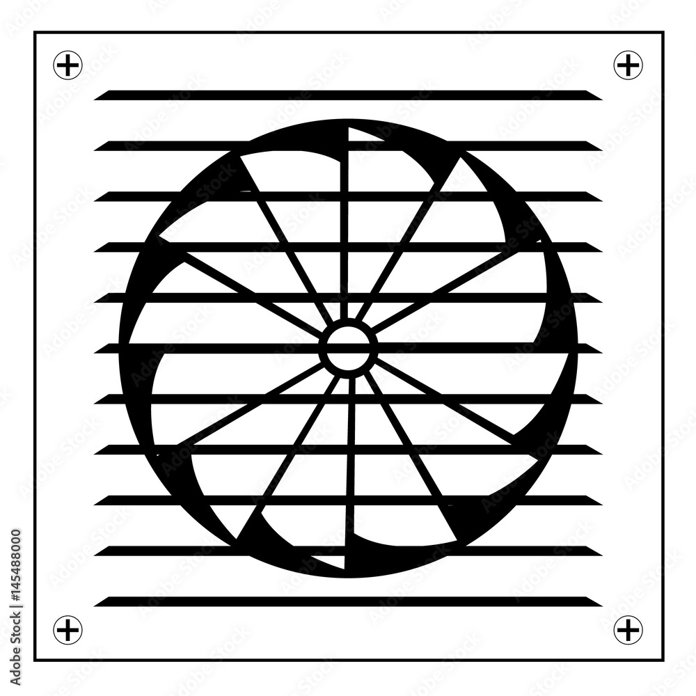 Ventilator symbol icon. Stock Illustration | Adobe Stock