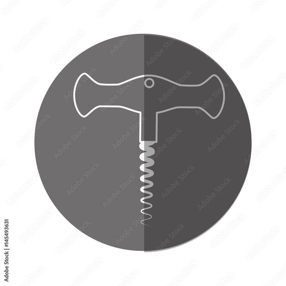 Wine corkscrew isolated icon vector illustration graphic design Stock ...
