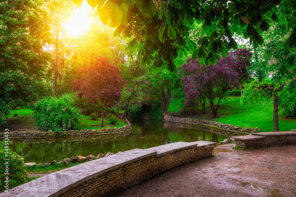 The Buen Retiro Park. Retiro Park is one of the largest parks of the ...