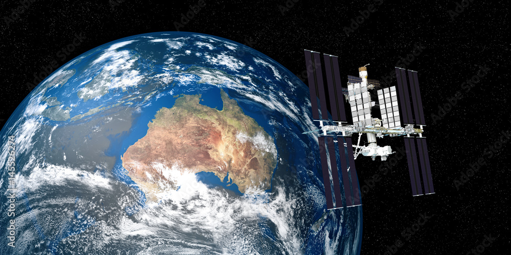 Extremely detailed and realistic high resolution 3D image of ISS ...