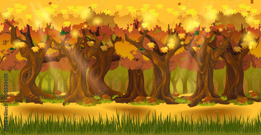 2d Forest Background