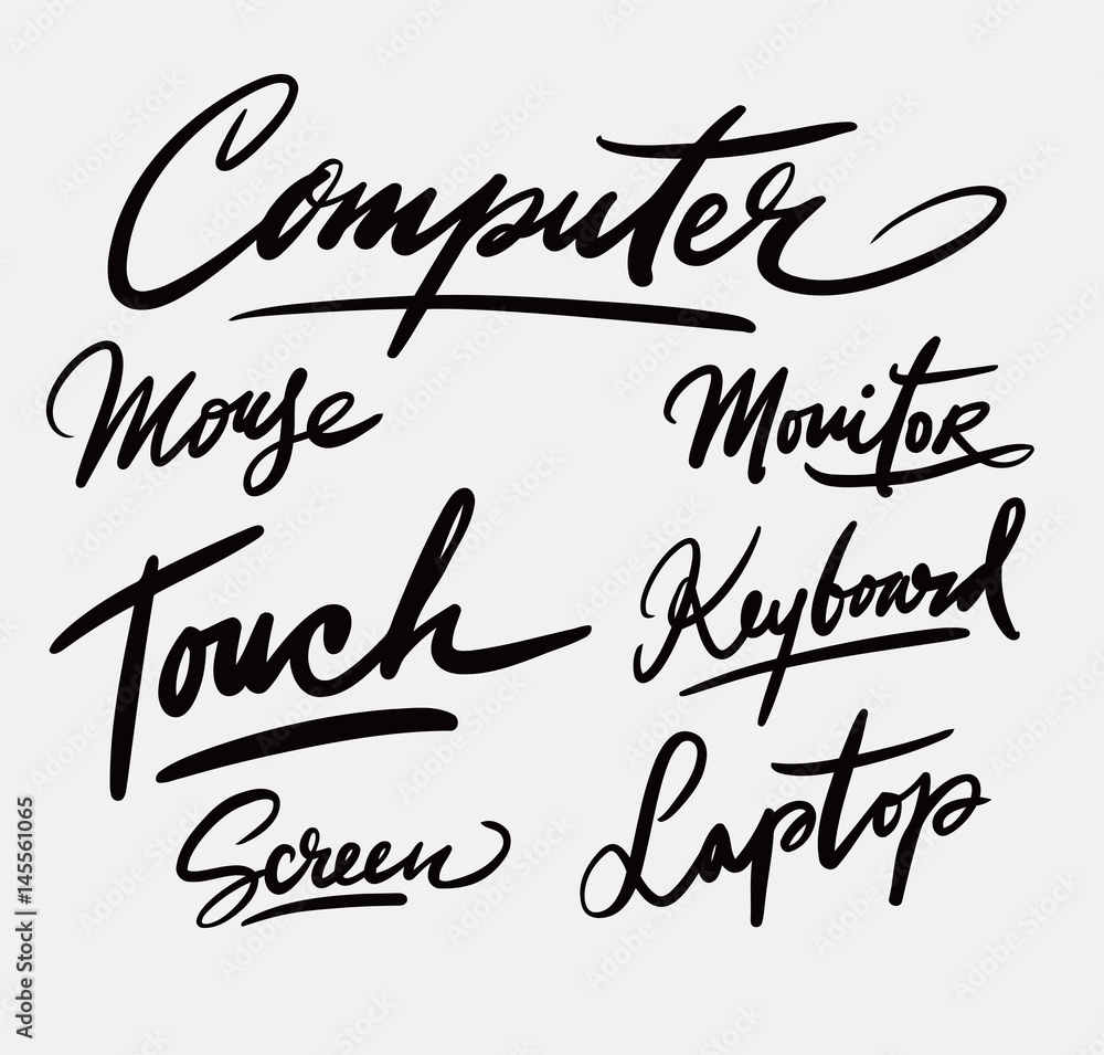 Computer Handwriting Fonts