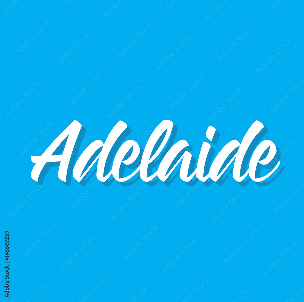 adelaide, text design. Vector calligraphy. Typography poster. Stock ...