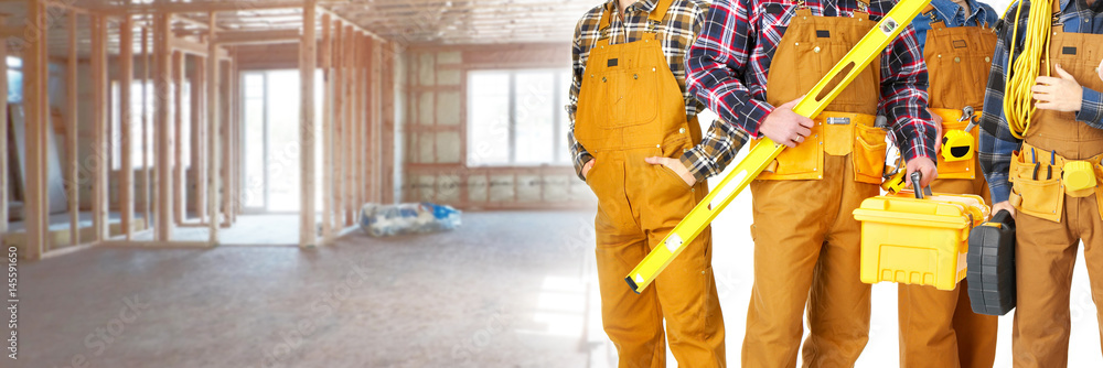Construction workers team Stock Photo | Adobe Stock