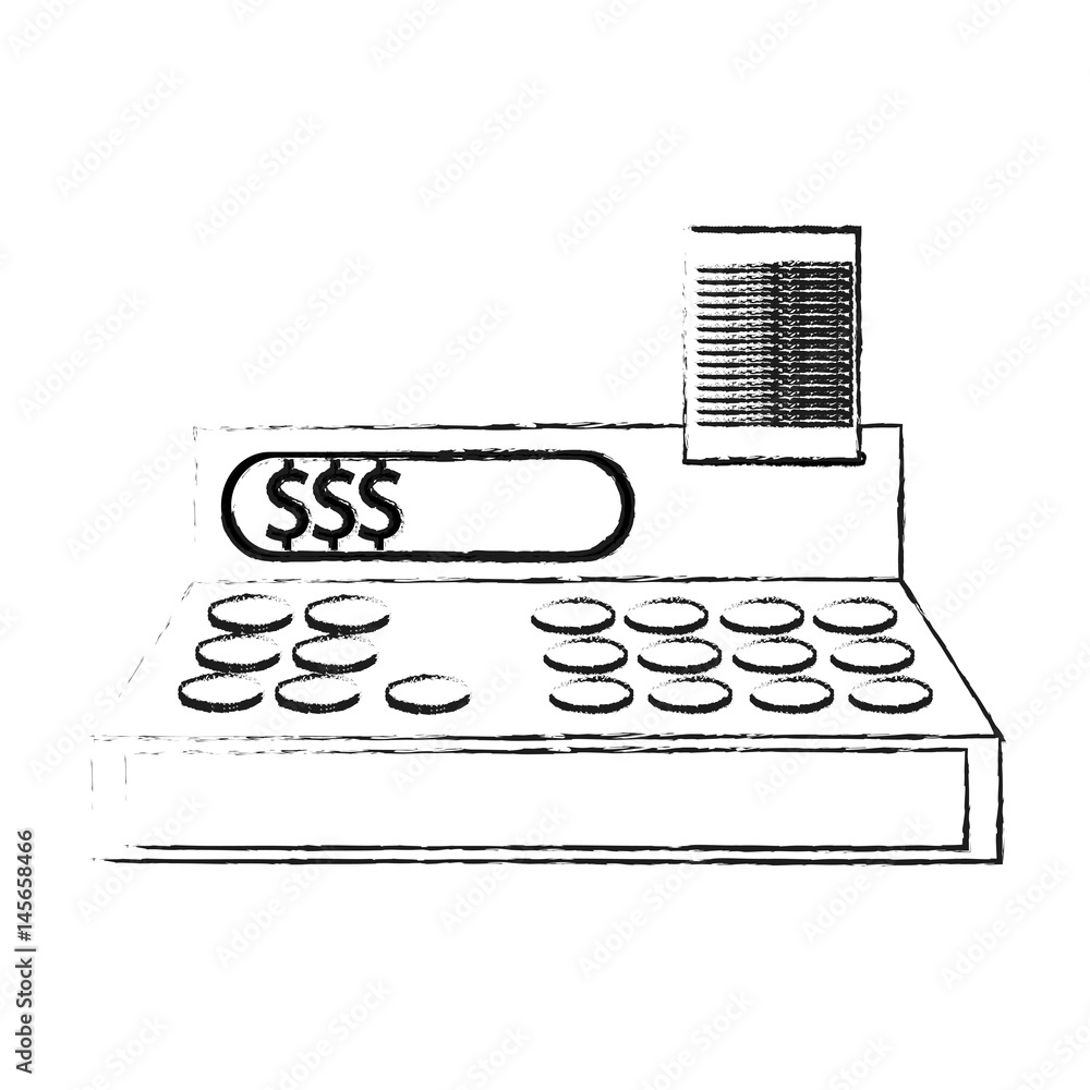 Cash Register Drawing