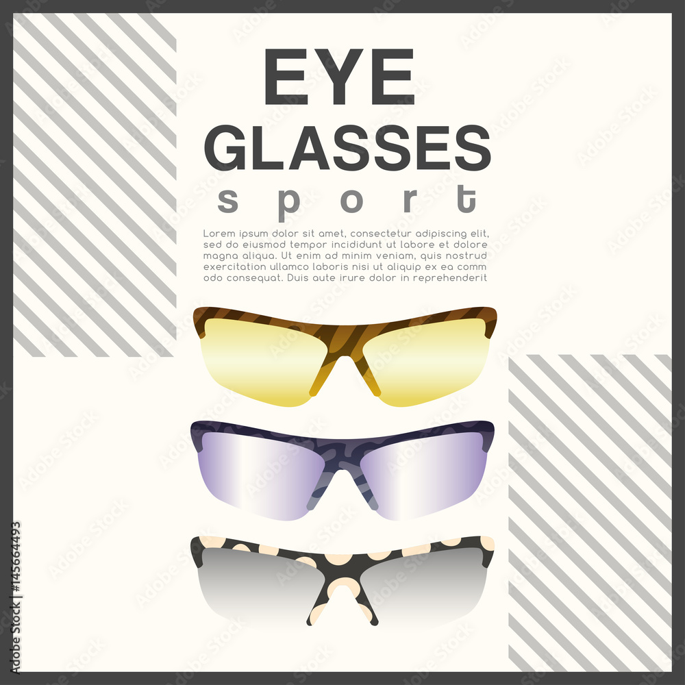 Eyeglasses Frame Type : Vector Illustration Stock Vector | Adobe Stock