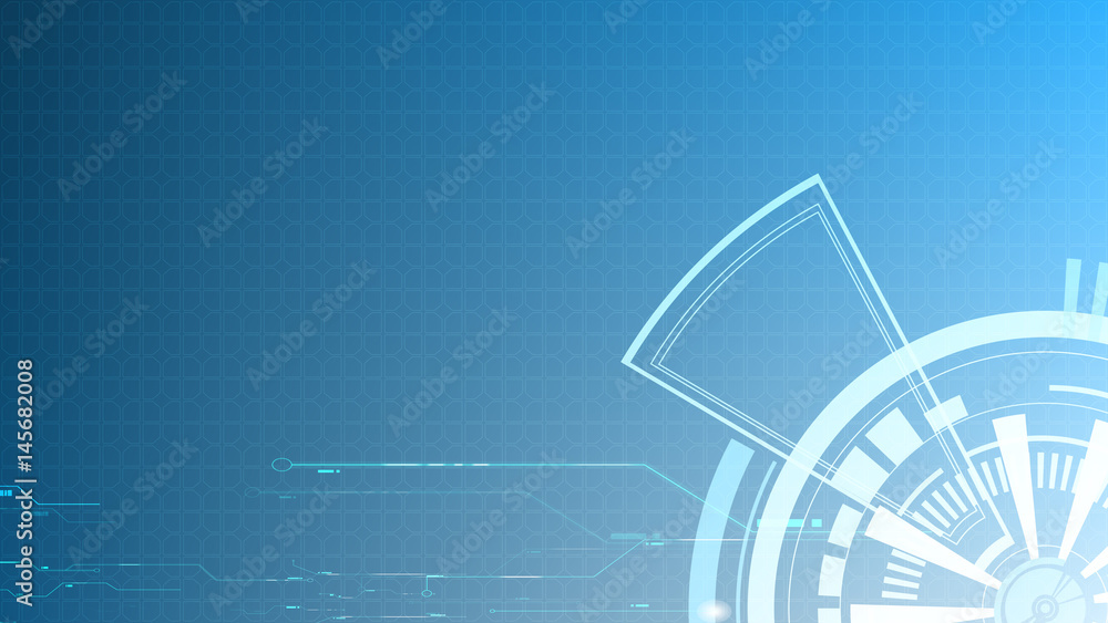Vector abstract light blue technology interface background Stock Vector ...