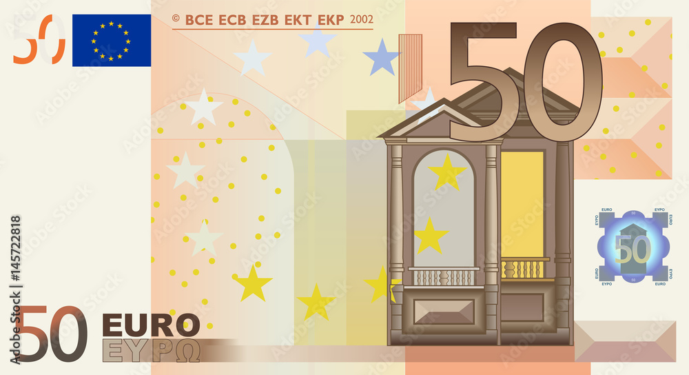 50 Euro vector Stock Vector | Adobe Stock