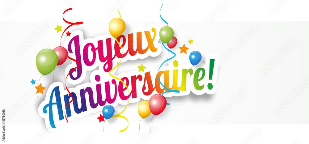 Joyeux anniversaire ! Stock Vector | Adobe Stock