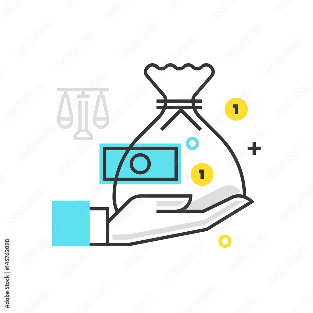 Color box icon, inheritance illustration, icon vector de Stock | Adobe ...