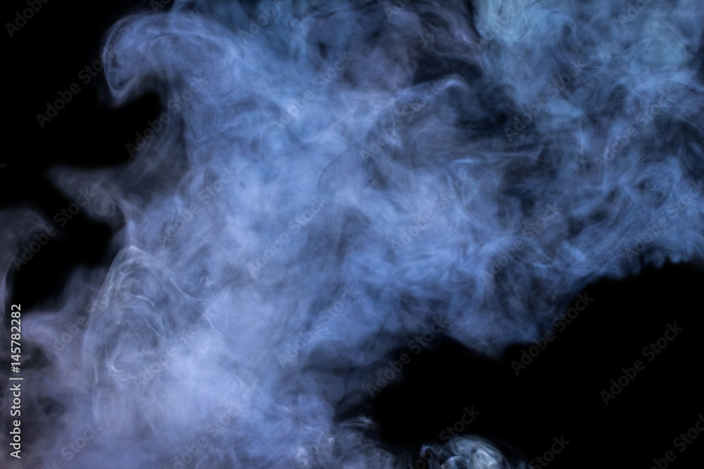 Smoke on black background Stock Photo | Adobe Stock