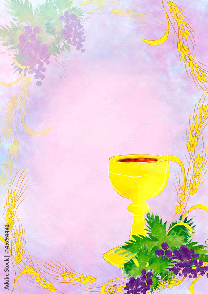 Eucharist - first Communion abstract artistic digital illustration ...