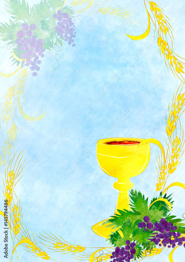 Eucharist - first Communion abstract artistic digital illustration ...
