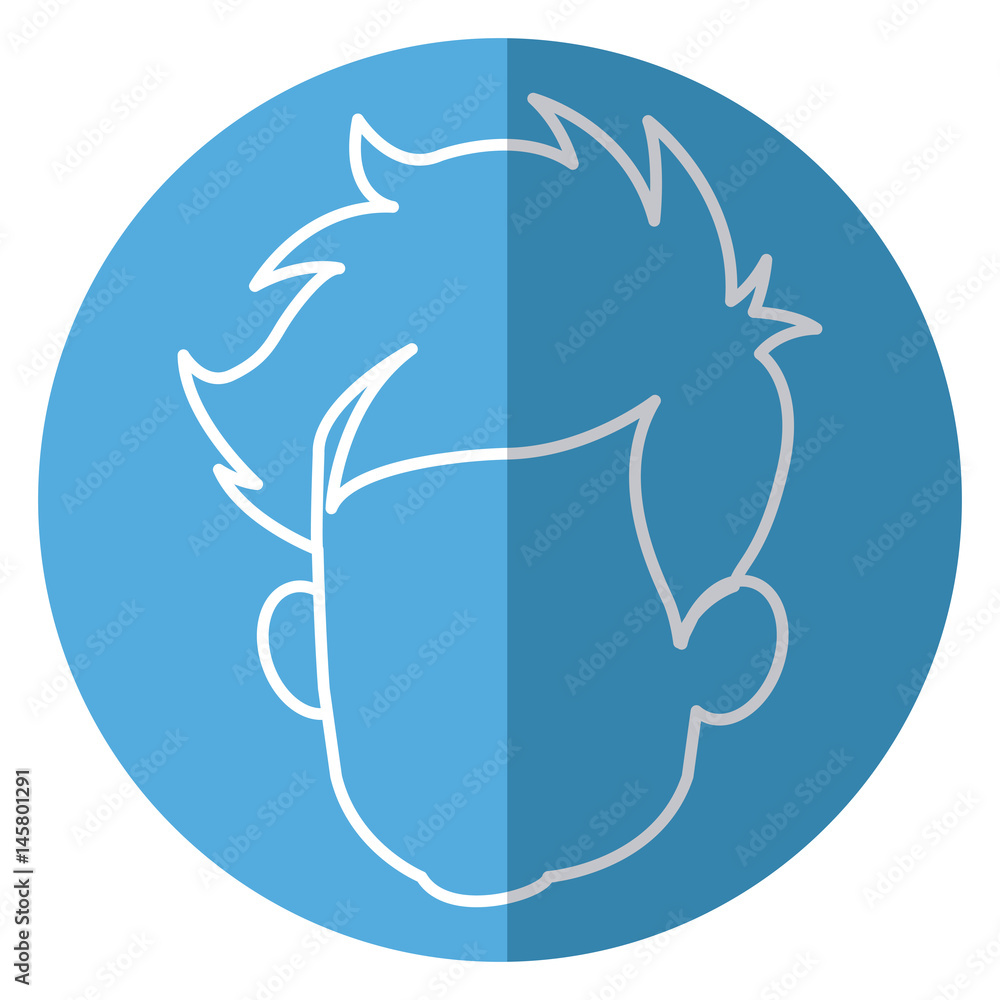 head faceless male avatar drawing vector illustration Stock Vector ...