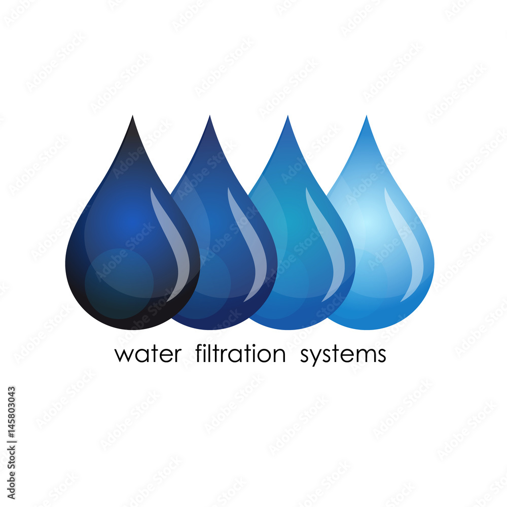 Symbol of water purification Stock Vector | Adobe Stock