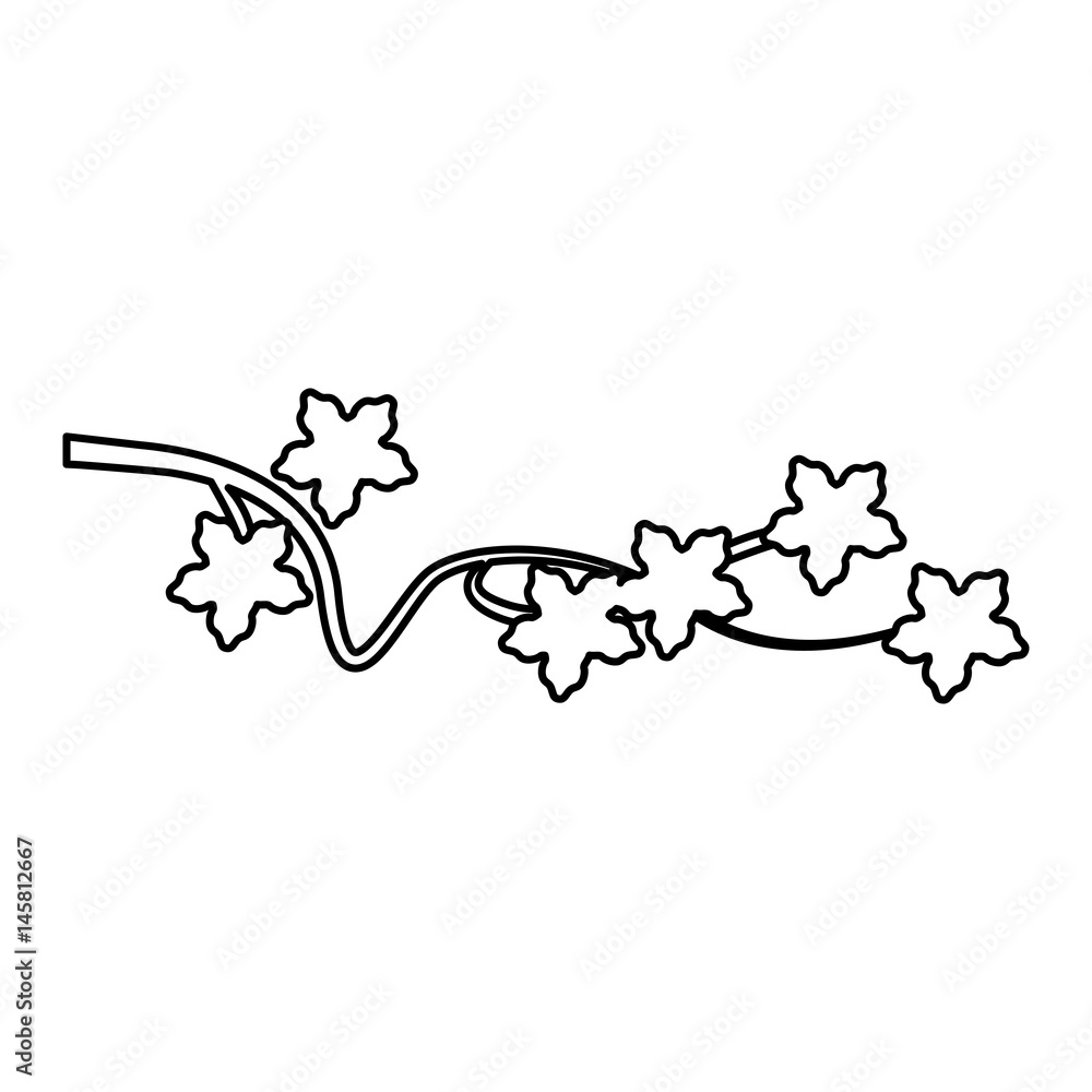 japanese tree branch icon vector illustration design Stock Vector ...