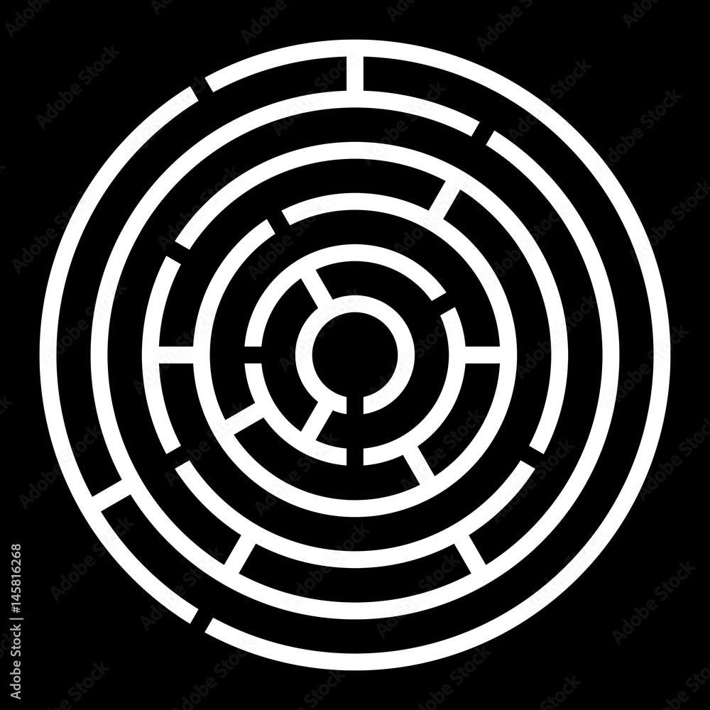 Simple Circular Maze