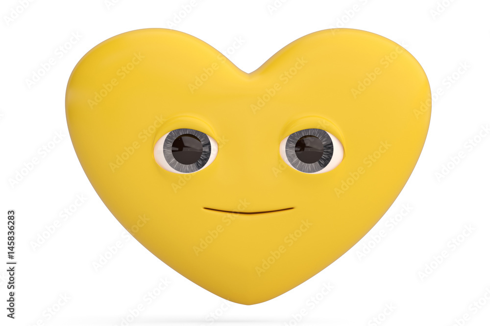 Heart Shaped Smiley Face