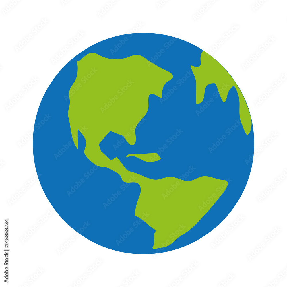 Isolated world earth icon vector illustration graphic design Stock ...