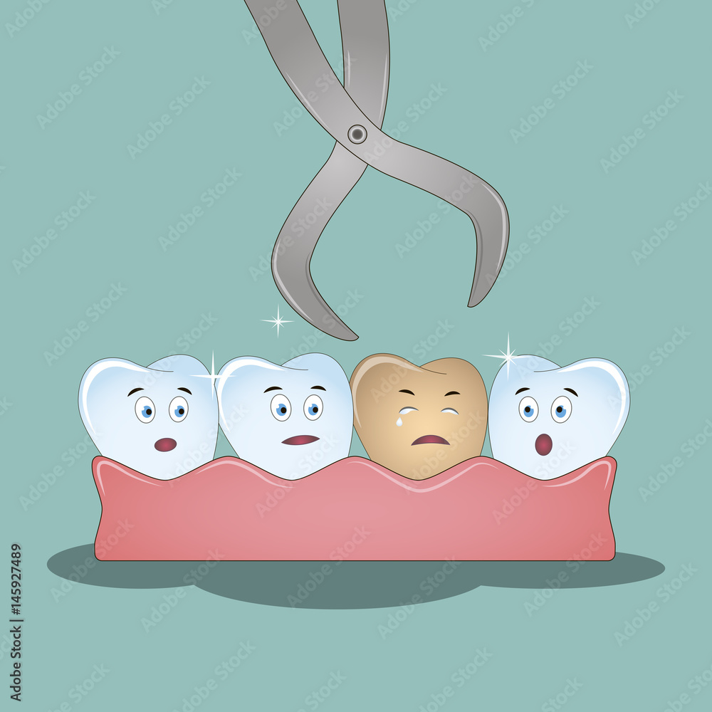 Teeth Pulling Cartoon