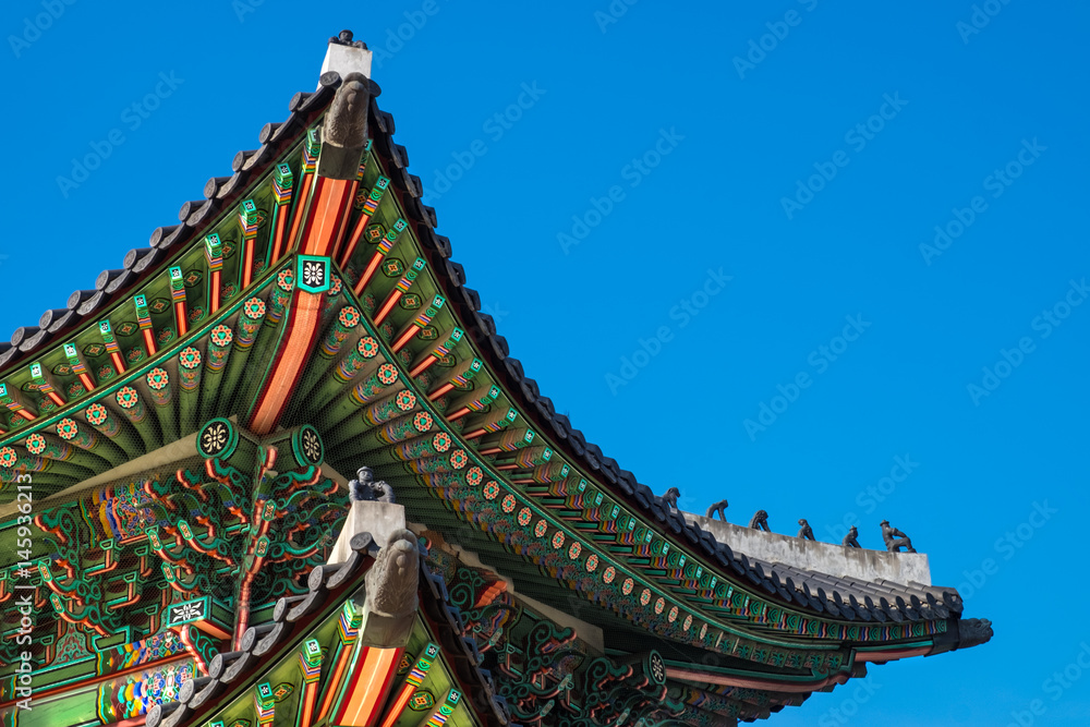 Gwanghwa-mun(gate), Traditional architecture of Korea Stock Photo ...