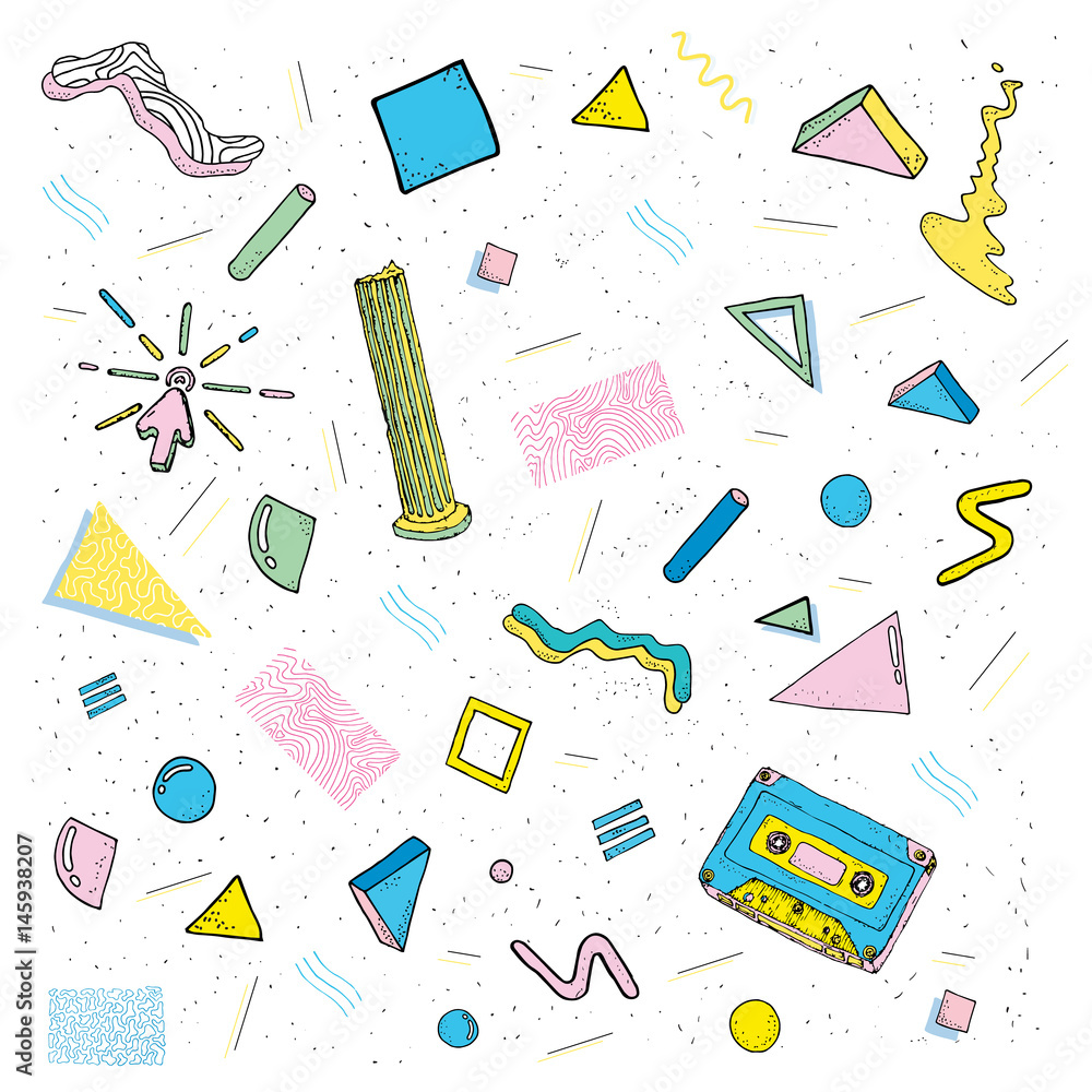 Modern Abstract Design Pattern Stock Photo