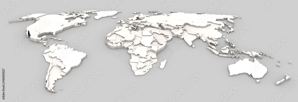 World map relief Stock Illustration | Adobe Stock