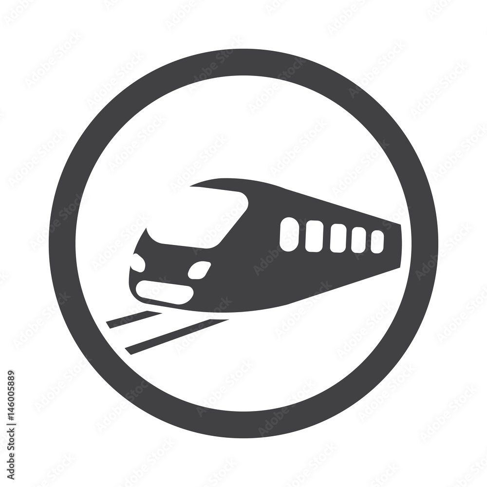 Electric Train Icon Stock Vector | Adobe Stock